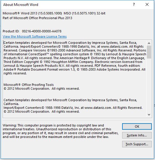 OLE errors exporting to Word