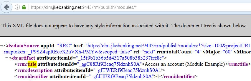 How to retrieve a list of modules within a RDNG project using the REST API ? - Jazz Forum